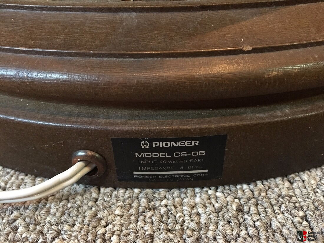 Pioneer CS-05 Floor/Table Round Speaker (Vintage 70s) Photo #1686608 ...