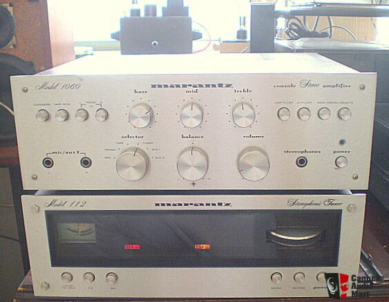 MARANTZ MODEL 1060 AMPLIFIER & MATCHING MODEL 112 AM/FM TUNER Photo ...