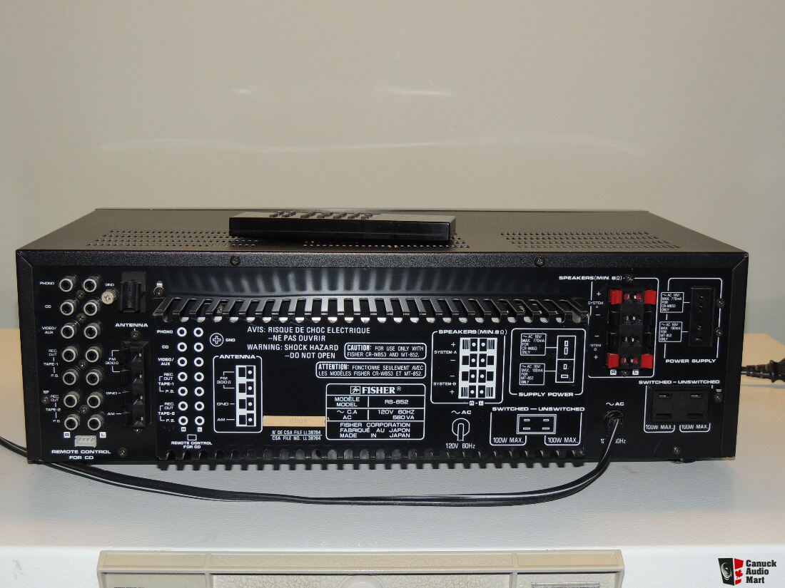 Vintage Fisher Integrated Amplifier RS-852 with Integrated AM/FM ...