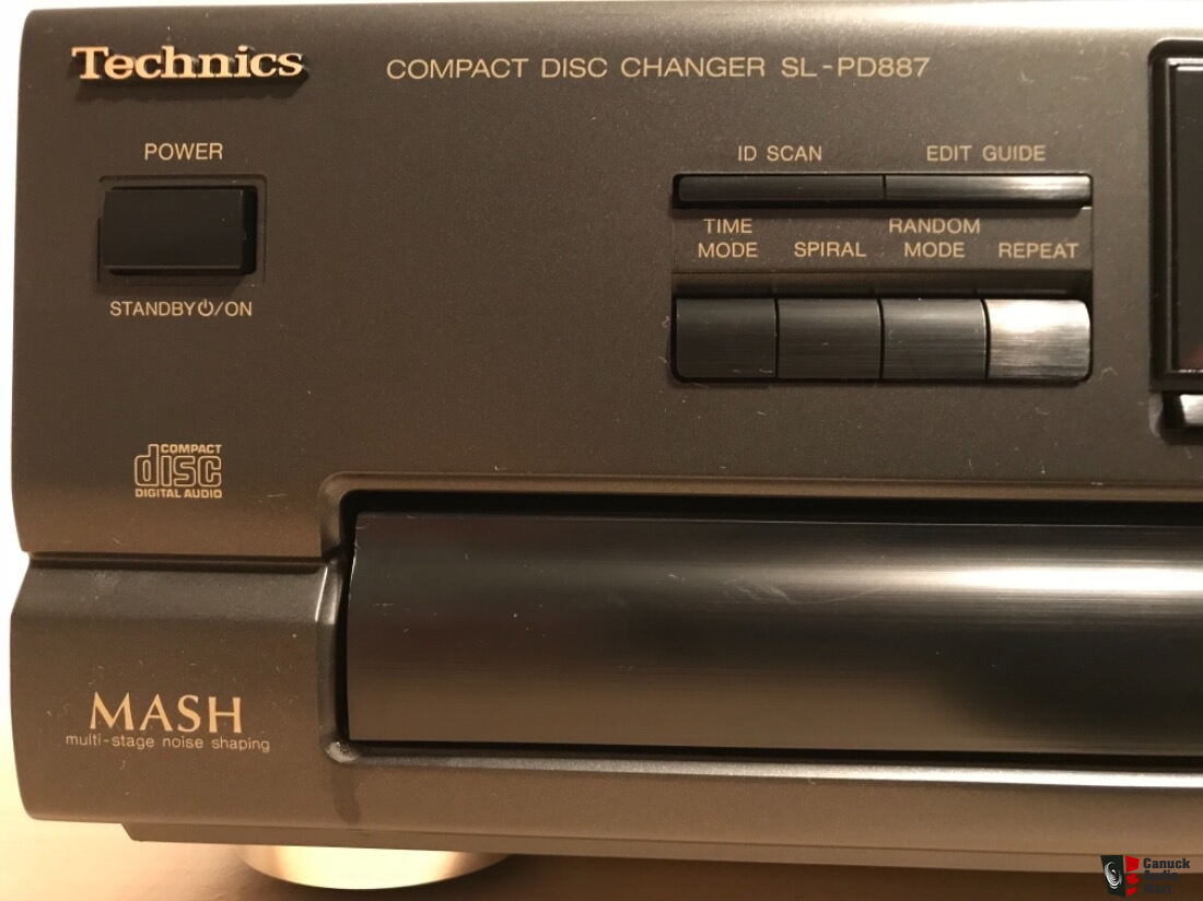 Refurbished: 1995 Technics SL-PD887 MASH model very fast 5 CD player ...