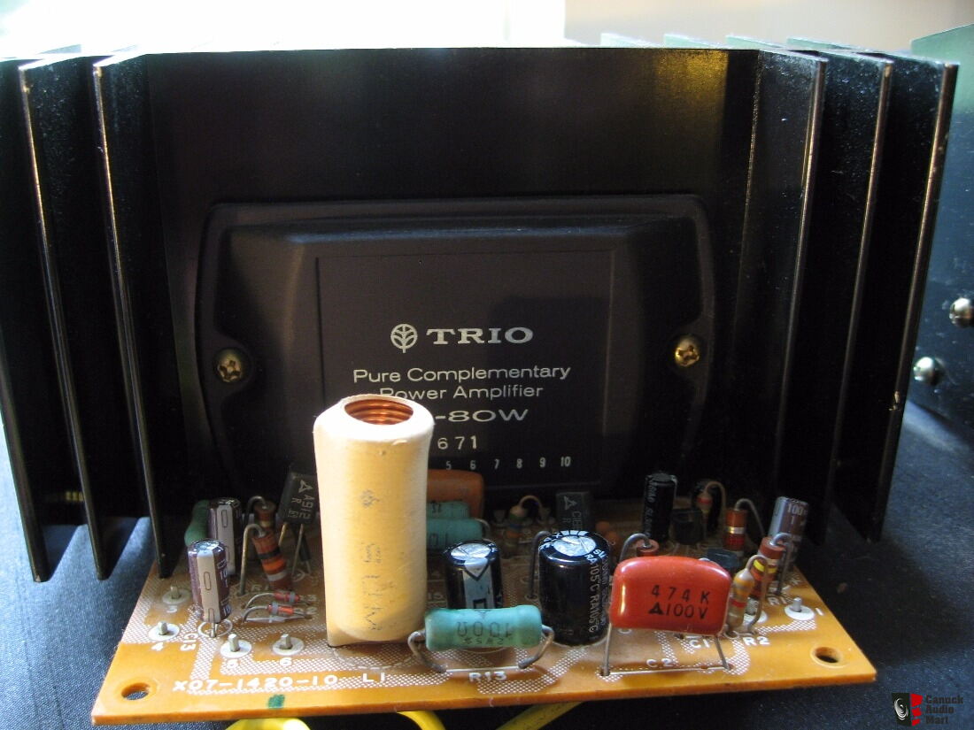 Trio (Kenwood) TA-80W modules, heatsinks, boards - quantity two (2 ...