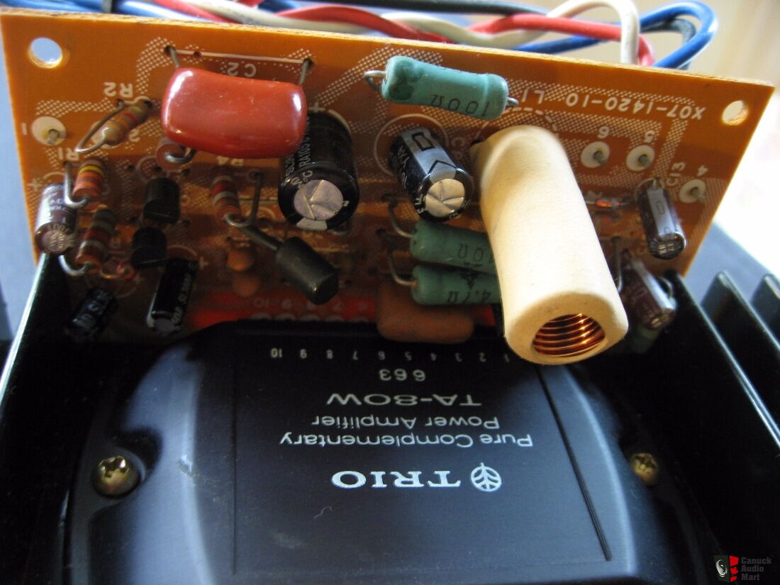 Trio (Kenwood) TA-80W modules, heatsinks, boards - quantity two (2 ...