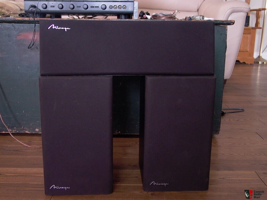 Mirage PS 12-90 sub, M-190 surround & MCC-R center speakers Photo ...
