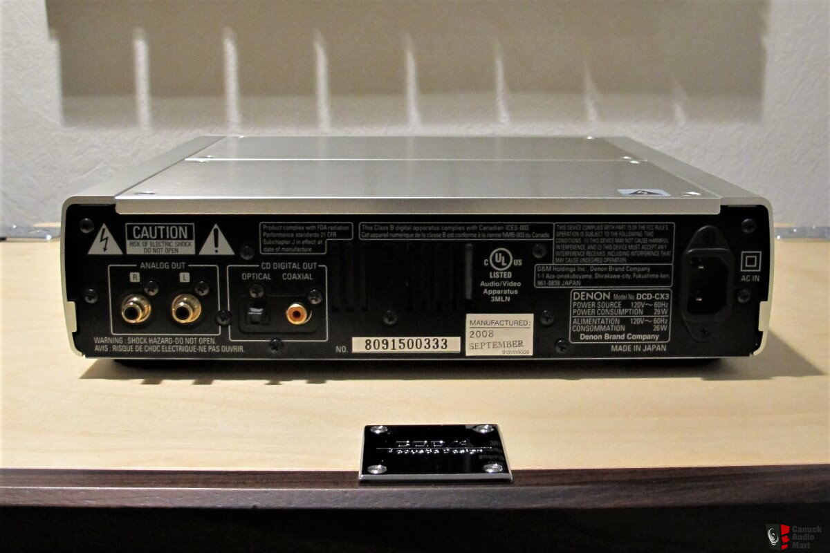 Denon DCD-CX3 CD/SACD player - MINT (SOLD TO RORCE) !!! Photo #1711338 ...