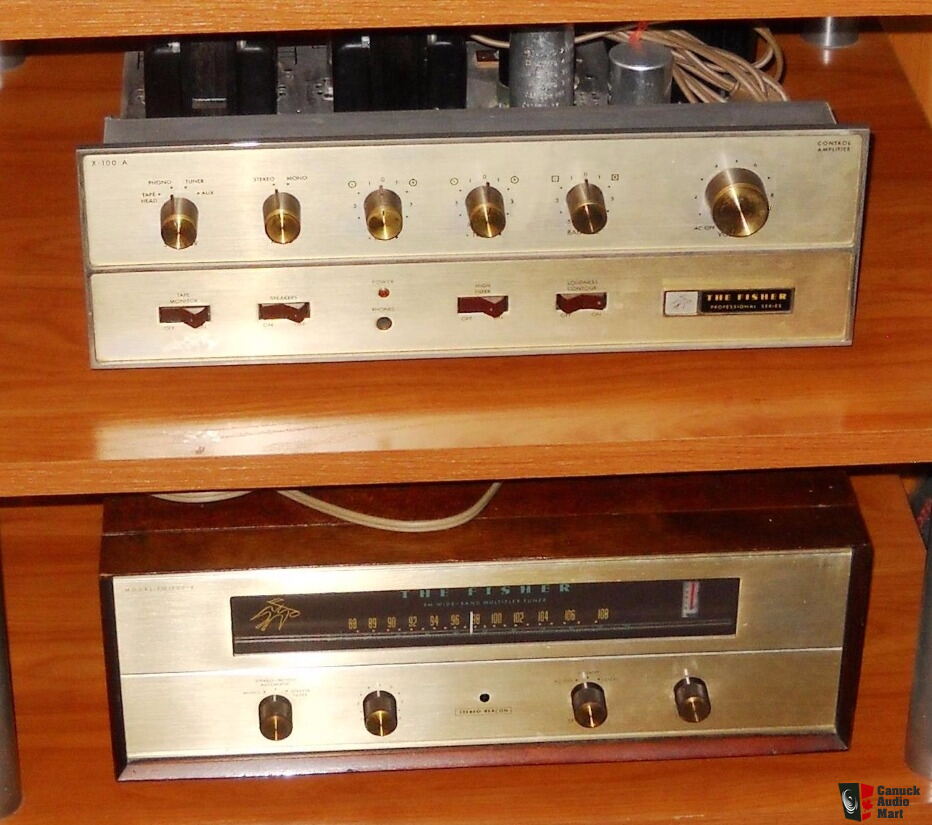 Fisher X-100A Stereo Amplifier and FM-100B Tuner Photo #1712637 - UK ...