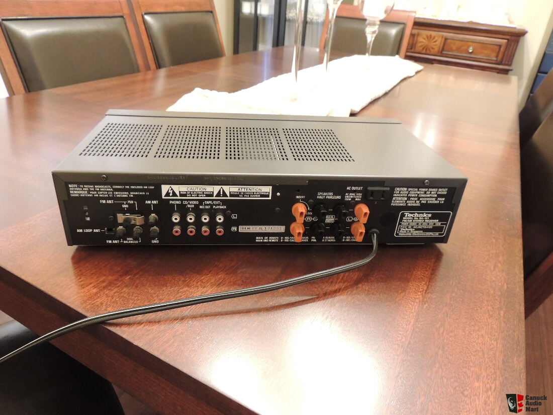 Technics SA-121 AM/FM Analog Stereo Receiver- 50 Watts/ch, Phono In ...