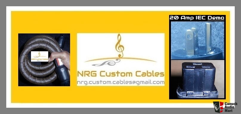 NRG Custom Cables: 'The .1' 8 AWG Power Cord - 20 Amp IEC For Sale - US ...