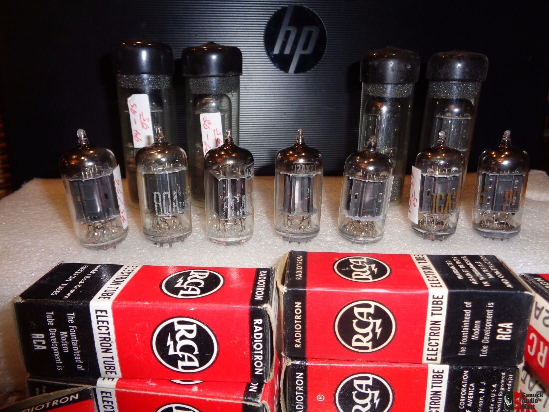 1950's RCA long Blackplate 12ax7's. the "Best of the Best". Double ...
