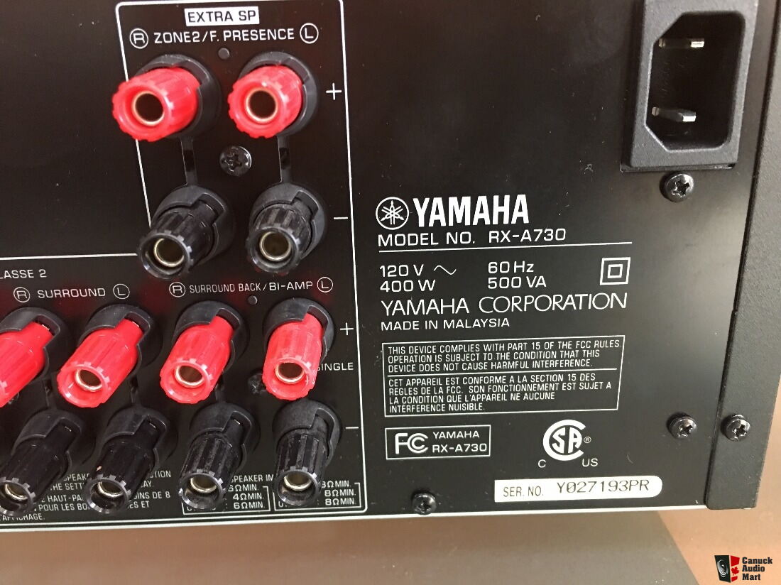 Yamaha AVENTAGE RX-A730 7.2-channel home theater receiver Photo ...