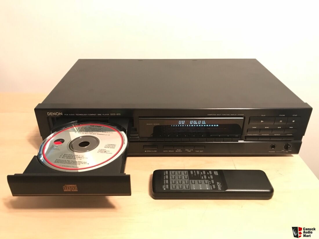 1991 Denon DCD-670 Single High End CD player with remote Japan ...
