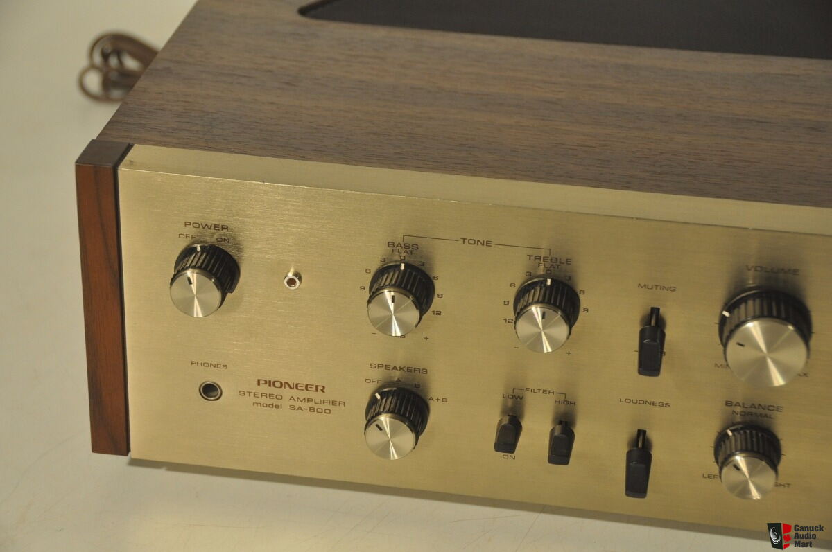 Beautiful Vintage Pioneer SA-800 Amplifier - Champagne Faceplate - SALE ...