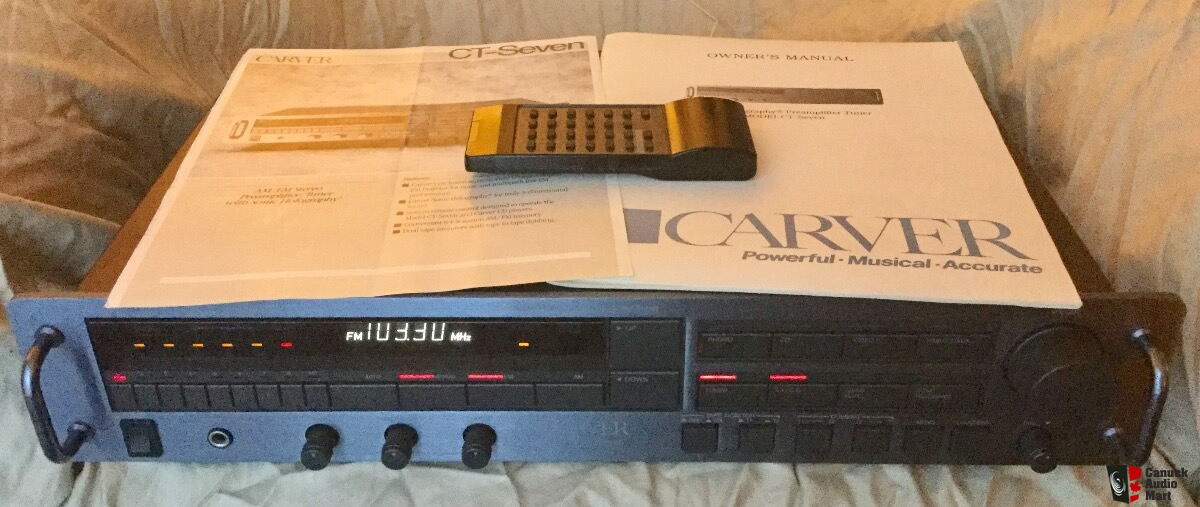 Carver CT-Seven tuner/preamp with remote Photo #1740751 - UK Audio Mart