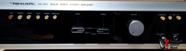Realistic SA-500 integrated Amplifier Photo #1747033 - Canuck Audio Mart