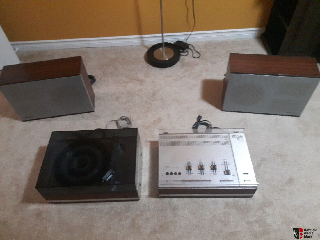 Telefunken Acusta hifi system V250 amplifier, W250 turntable, L250 ...