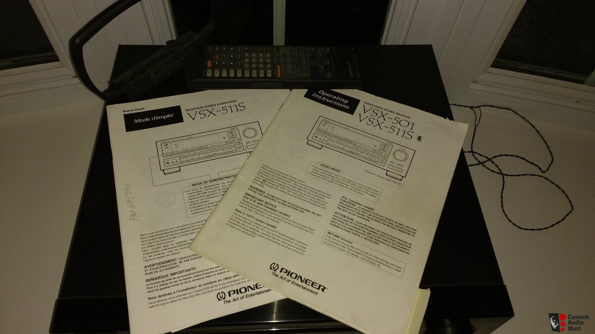 Paradigm 5se-Mk3 and Pioneer VSX-511S AVR $150 for all Photo #1762026 ...