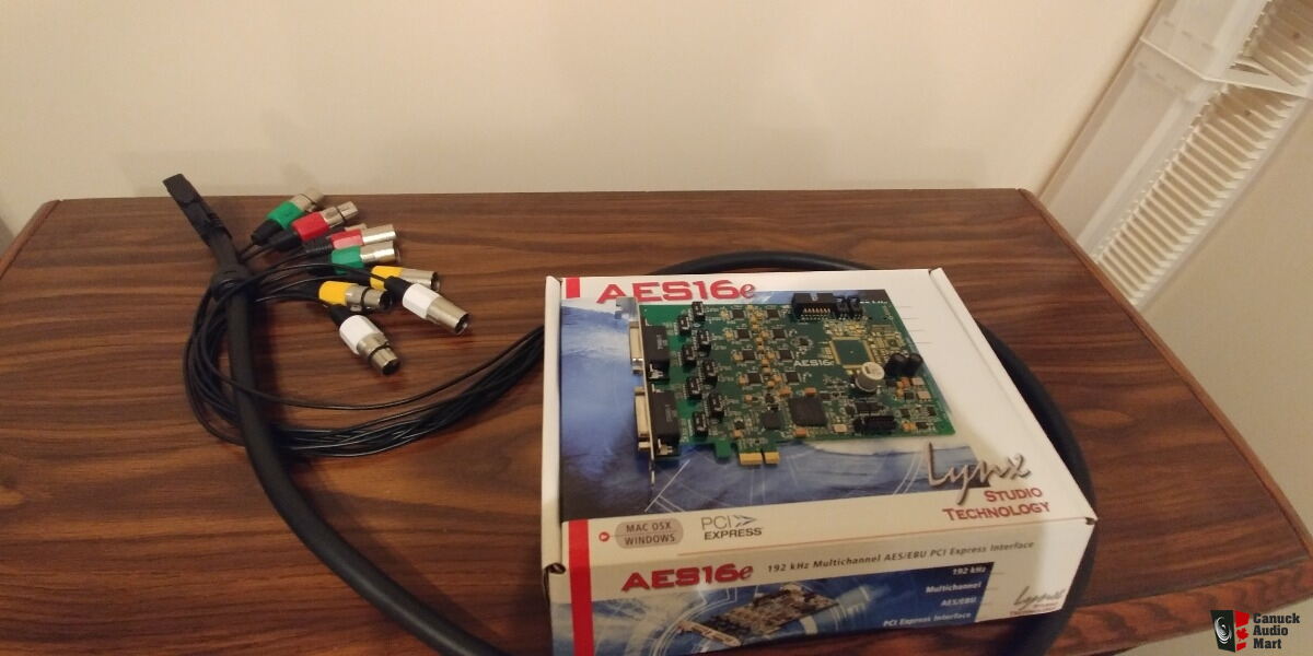Lynx AES16E PCIE card For Sale - Canuck Audio Mart