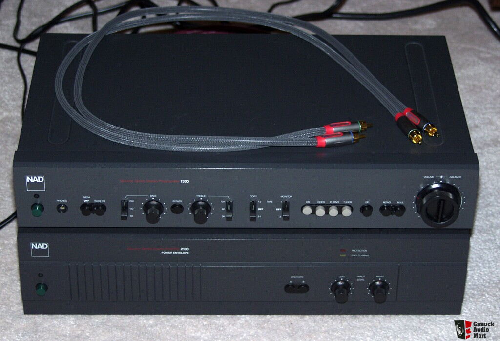 NAD 1300 preamplifier and NAD 2100 power amplifier Photo #178073 ...
