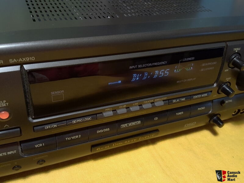 Technics SA-AX910 5.1 Surround Sound AV Control Receiver 6 Channel 500 ...