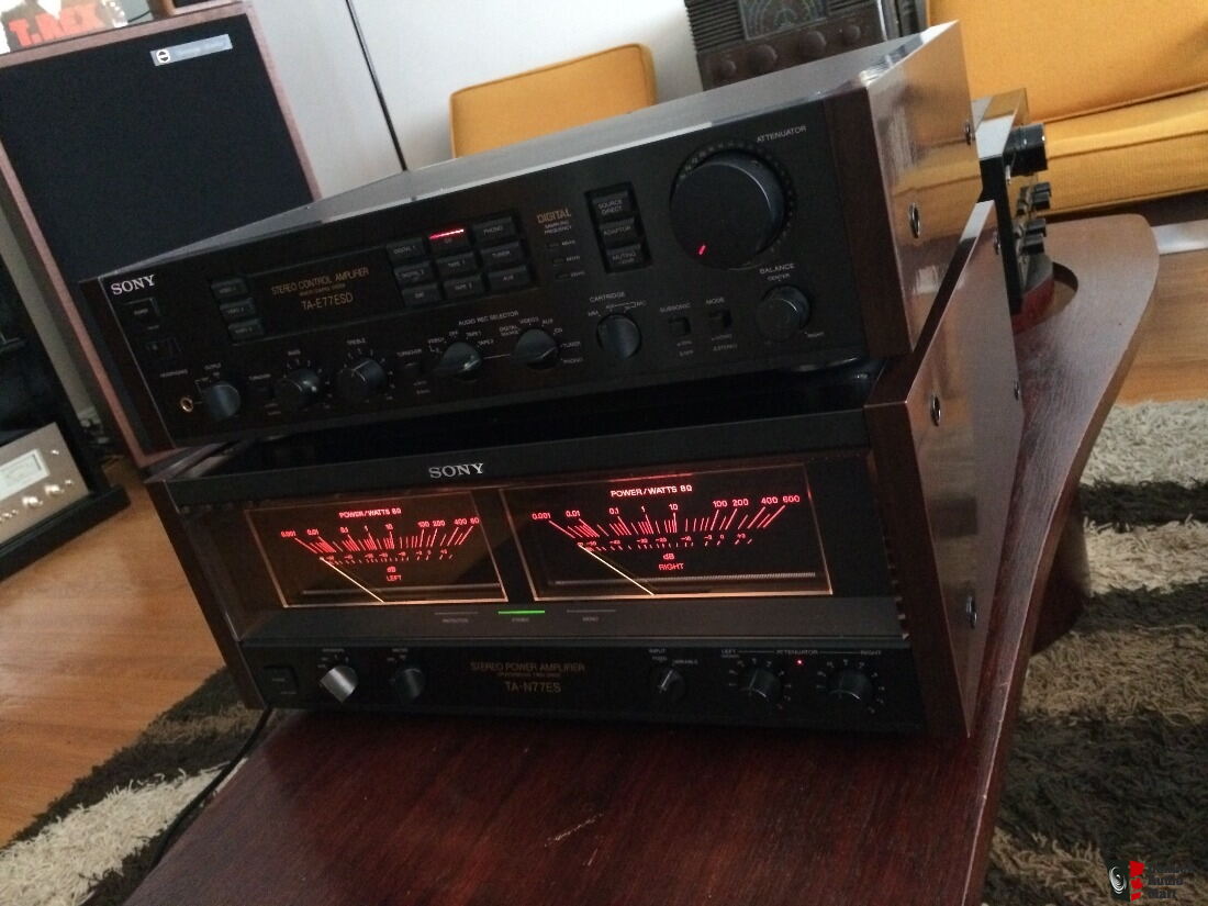 SONY ES TA-E77ESD Stereo Preamp *Gorgeous in Rosewood Photo #1788307 ...