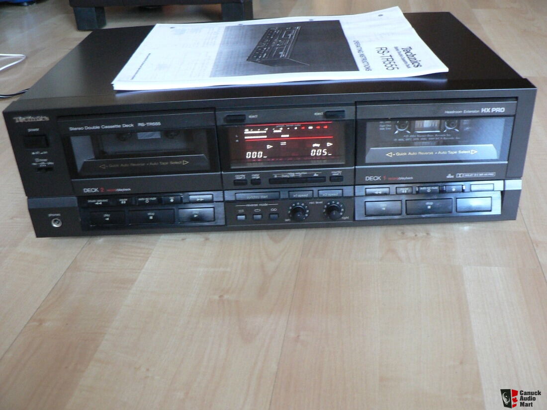Technics TOTL double cassette deck with new belts, lubed and oiled ...