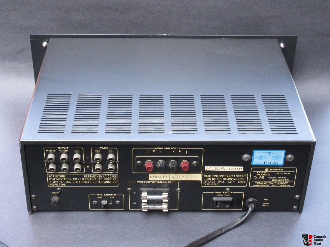 Vintage Sanyo DCA 401 Integrated Amplifier Photo #1791083 - US Audio Mart