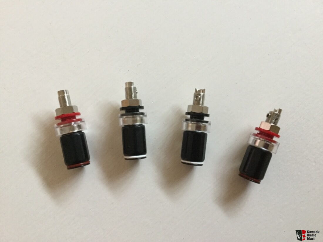 Binding posts. Heavy duty Rhodium plated For Sale - Canuck Audio Mart