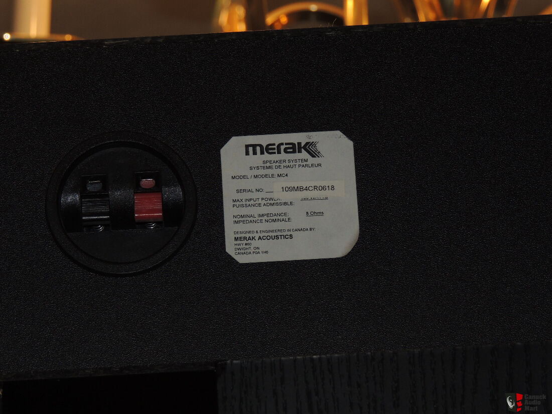 Merak by Axiom MC4 Center Channel Speaker, 3-way MT66 Towers Photo ...