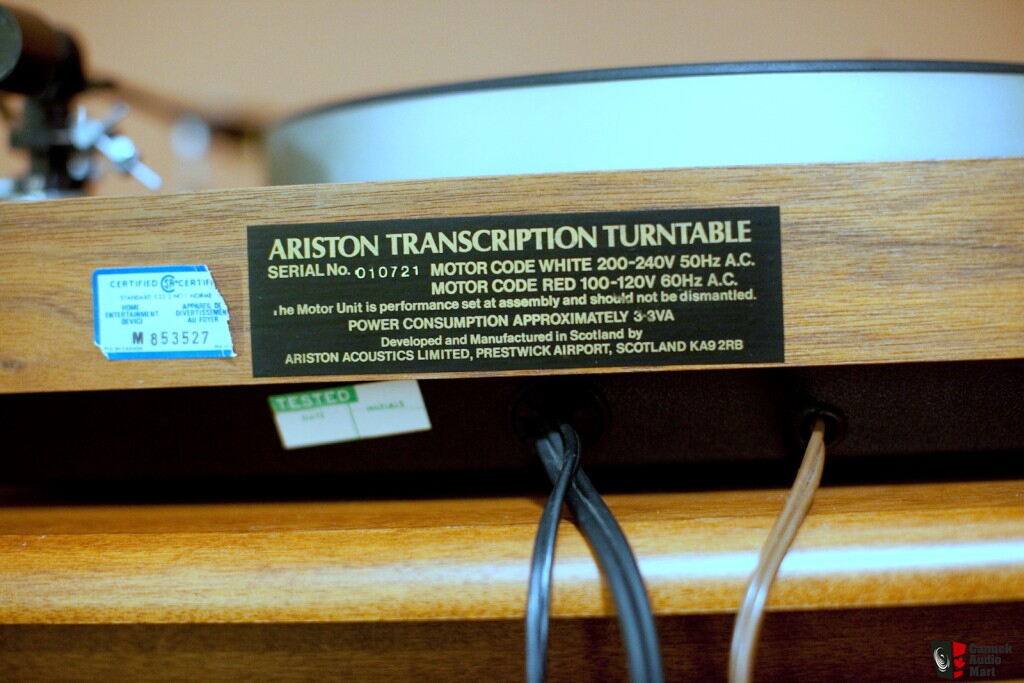 Grace F9E / Grace 707 MkII arm / Ariston RD80 table Photo #182462 ...