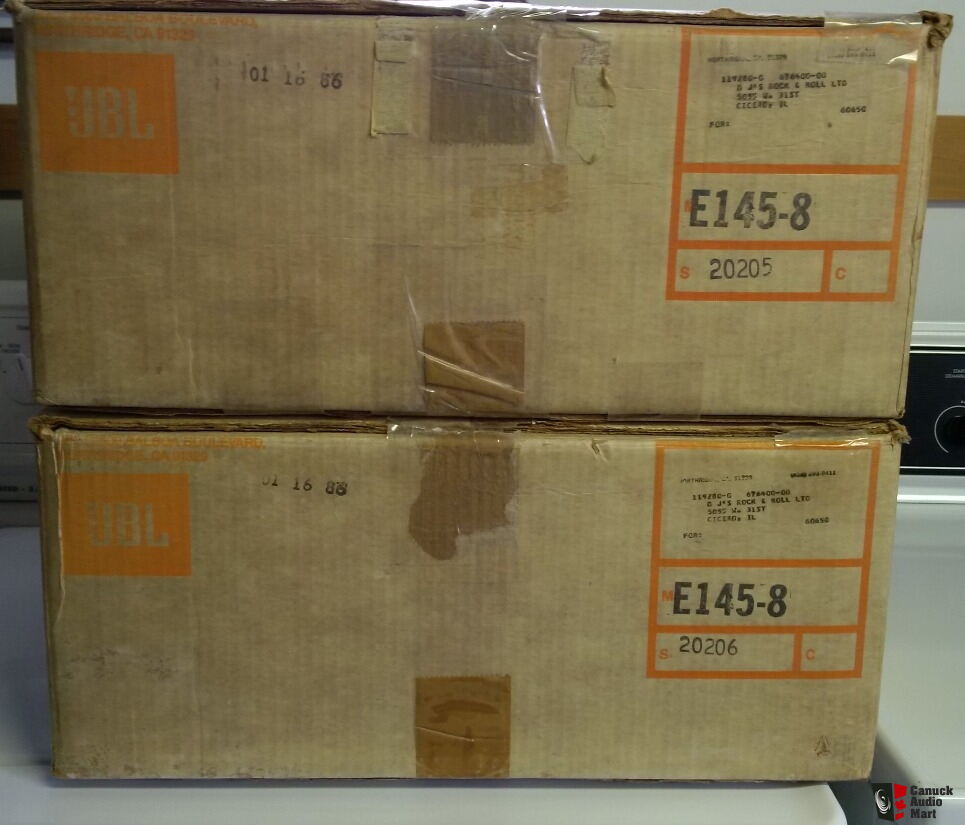 JBL N.O.S. E-145 Woofers consecutive serial numbers Photo #1828353 ...