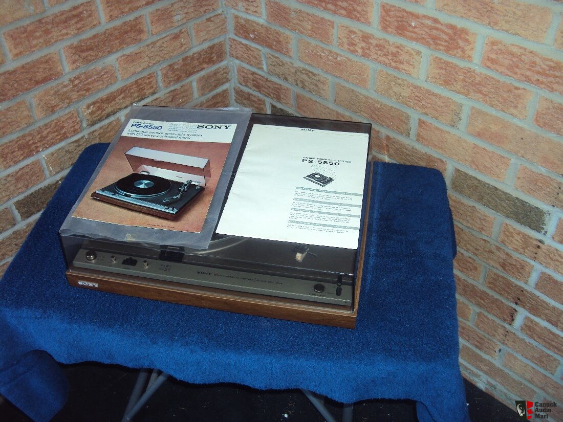 Sony PS-5550 Rare vintage belt drive turntable top model 1974 Photo ...