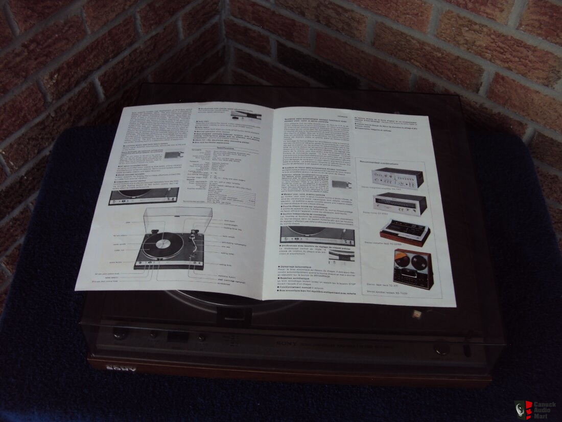 Sony PS-5550 Rare vintage belt drive turntable top model 1974 Photo ...