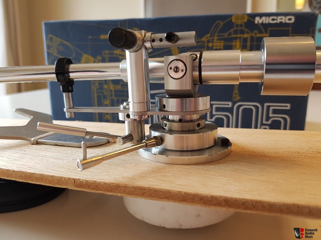 Micro Seiki MA-505s Tonearm *COMPLETE* including box, wrench, templates ...