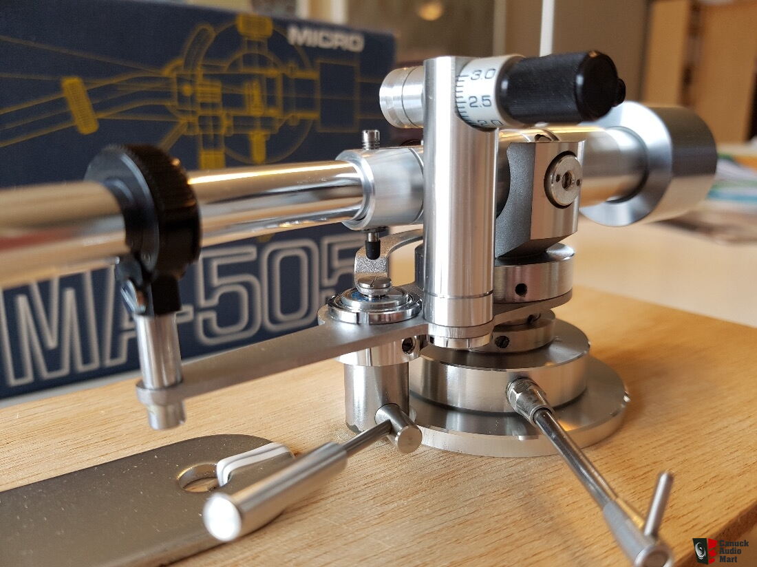 Micro Seiki MA-505s Tonearm *COMPLETE* including box, wrench, templates ...