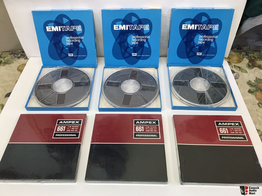 6x) Open Reel ¼ Blank Tapes Ampex and EMI - Sale Pending Photo #1840629 ...