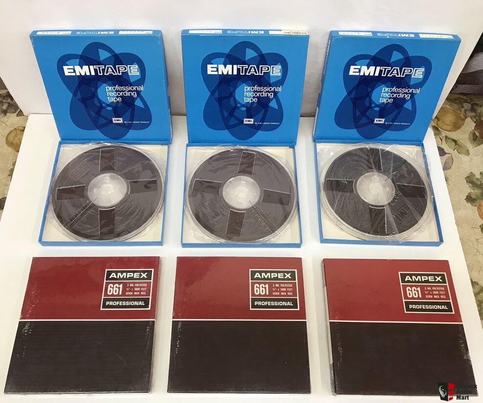 6x) Open Reel ¼ Blank Tapes Ampex and EMI - Sale Pending Photo #1840629 ...