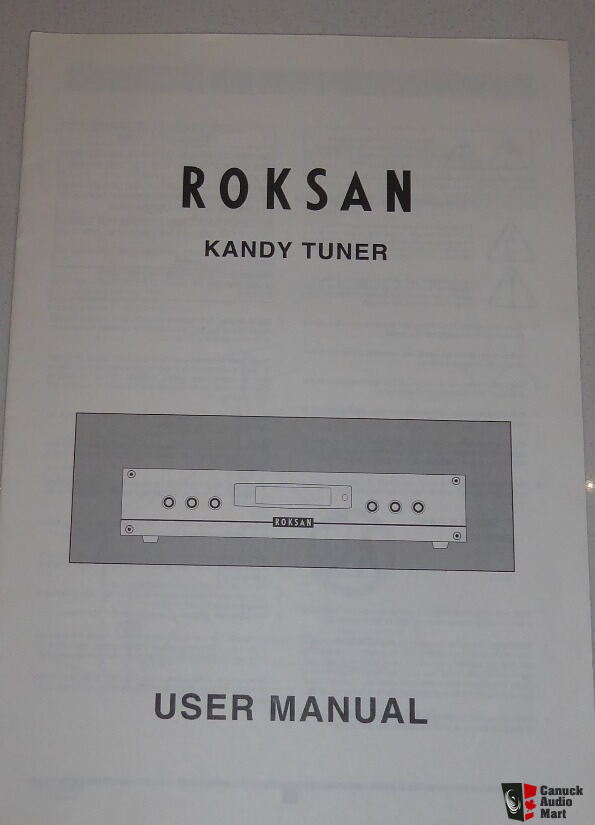 Roksan Kandy KT-1 Tuner Photo #1548088 - Canuck Audio Mart