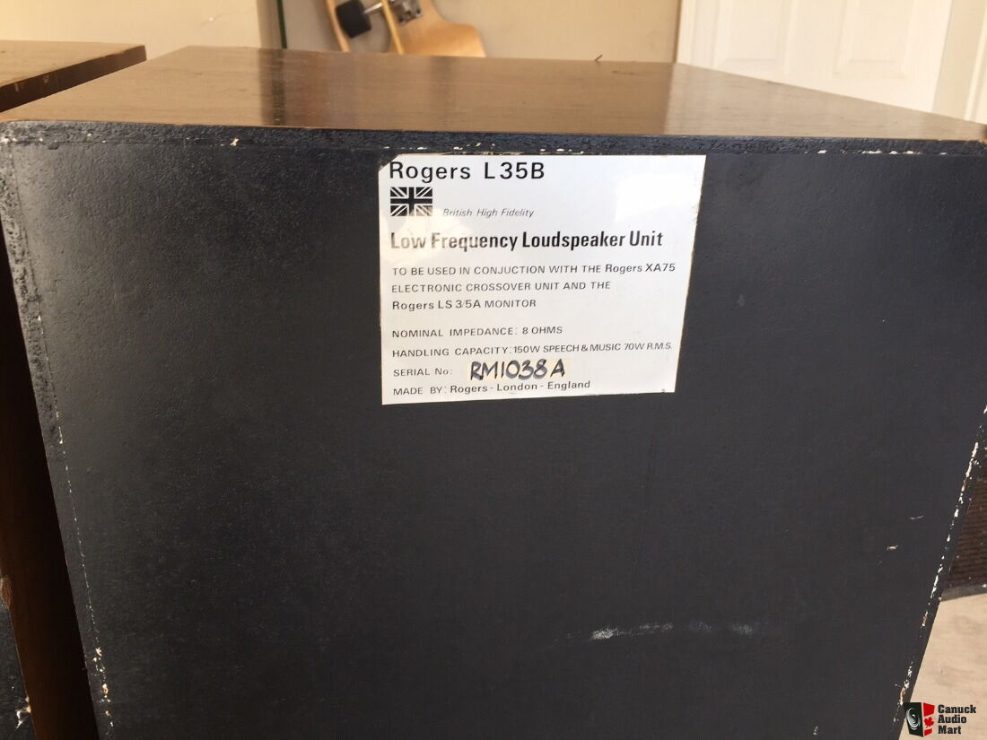 Super rare: Rogers LS3/5A 15 ohm (early version) with matching Rogers ...
