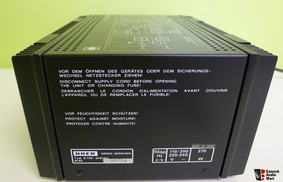 Uher Mini Stereo (MiniSet) - VG840, EG740, Z141 power supply, Z140 ...
