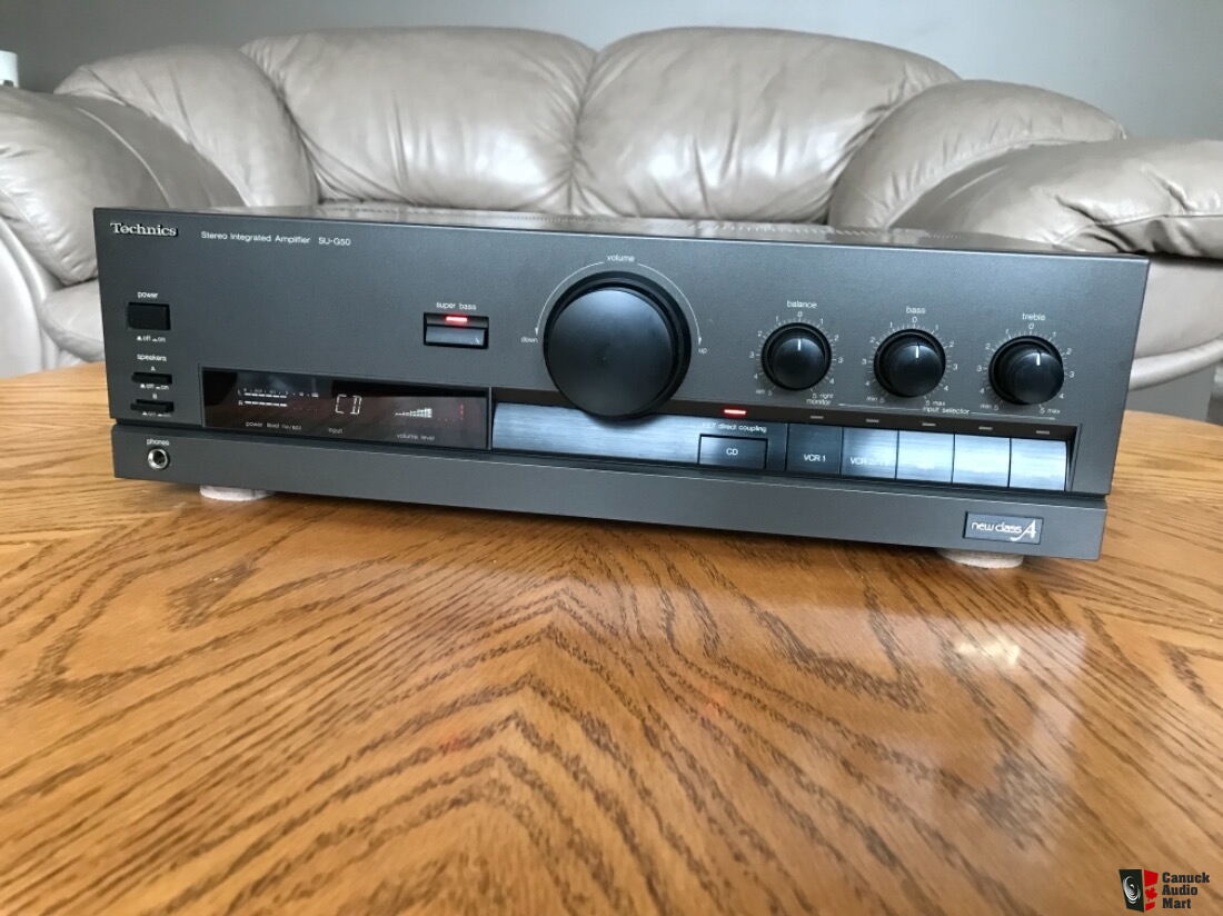 Serviced 1990 Technics SU-G50 Stereo Integrated Amplifier JAPAN Crafted ...