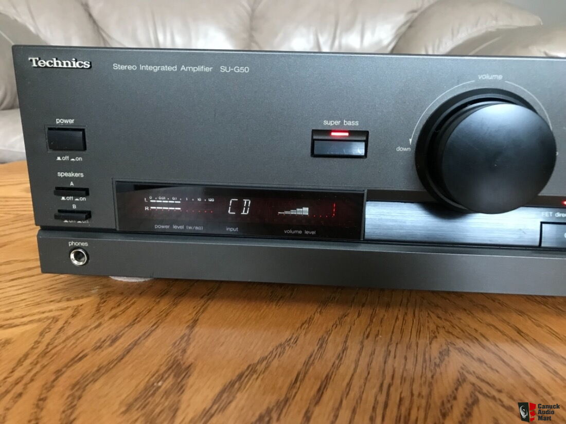 Serviced 1990 Technics SU-G50 Stereo Integrated Amplifier JAPAN Crafted ...