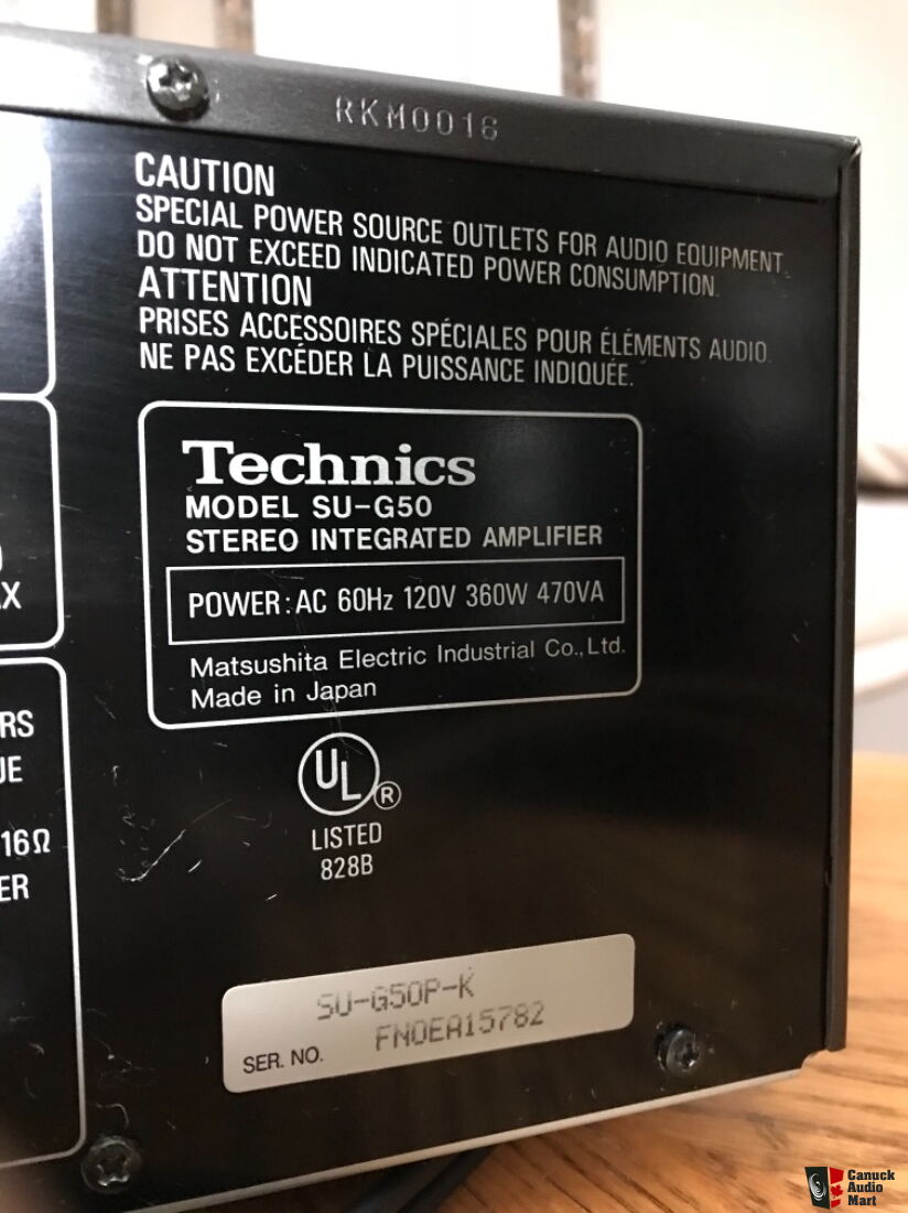 Serviced 1990 Technics SU-G50 Stereo Integrated Amplifier JAPAN Crafted ...
