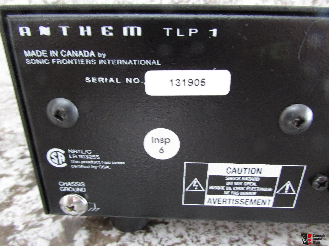Anthem TLP 1 Preamp in as new condition by Sonic Frontiers Photo ...