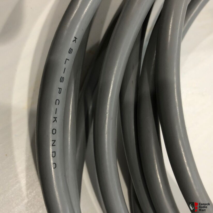 RARE: Original Kondo KSL_SPc Audio Note copper speaker cables 2.5m pair ...