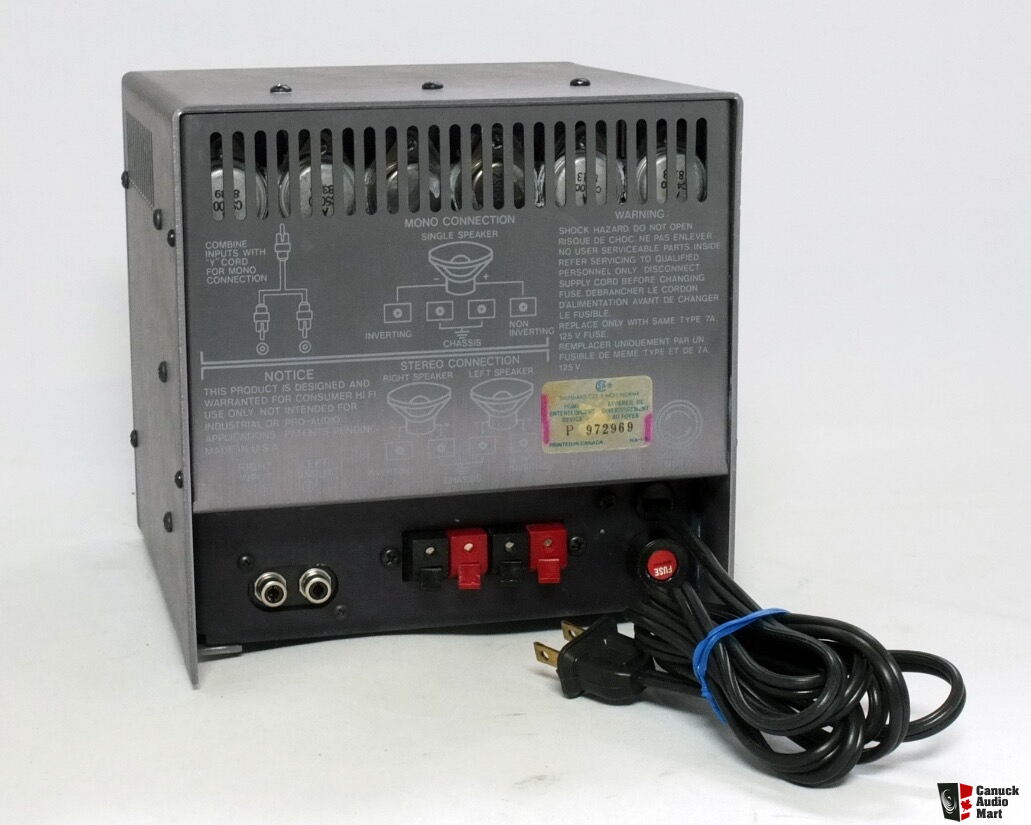 Carver Magnetic Field Power Amplifier M-400t M400t 2 Channel Cube $300 ...