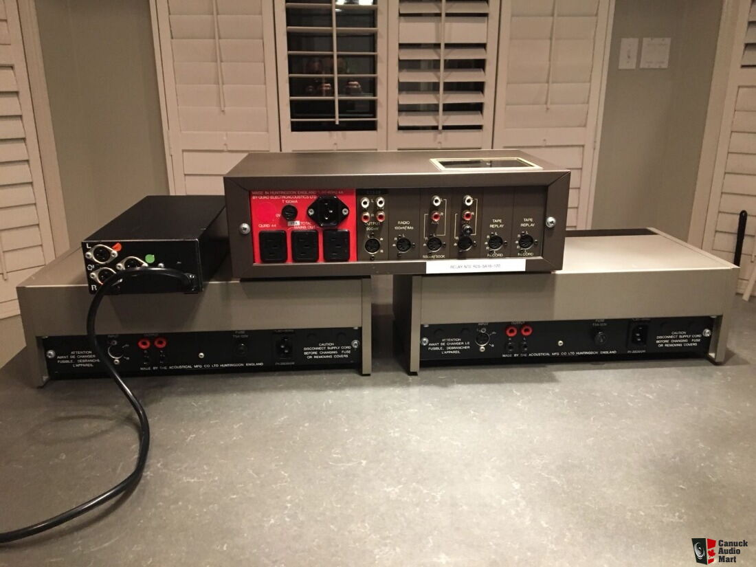 Quad 44 Preamp and 2 - Quad 405-MKII MONO BLOCK Amps - Will seperate ...
