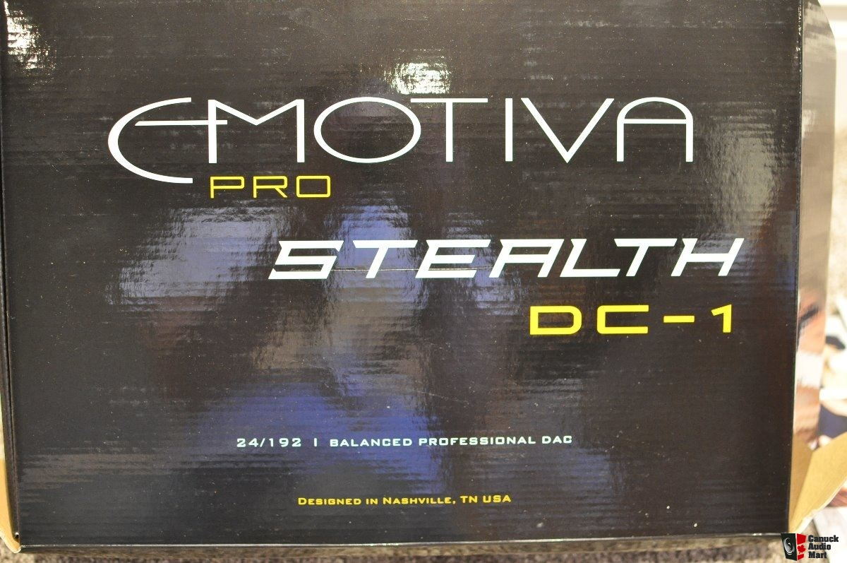 Emotiva Stealth DC-1 Signature Edition USB DAC/Preamp/Headphone amp ...