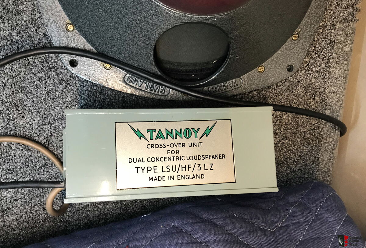 One Vintage Tannoy 10" Monitor Red LSU/HF/III-LZ with Tannoy Crossover ...