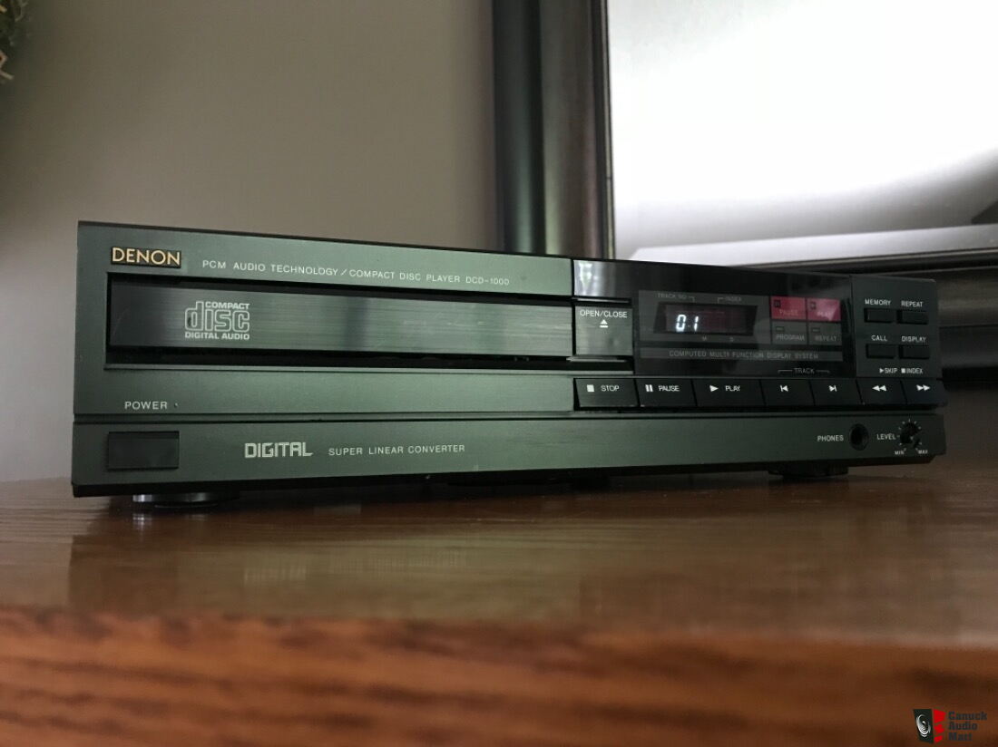 1986 Denon DCD-1000 Single Small CD player Japan Build Works A1 Photo ...