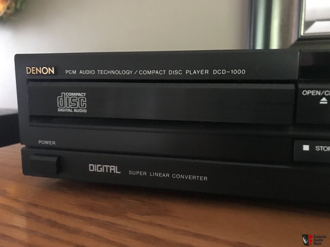 1986 Denon DCD-1000 Single Small CD player Japan Build Works A1 Photo ...