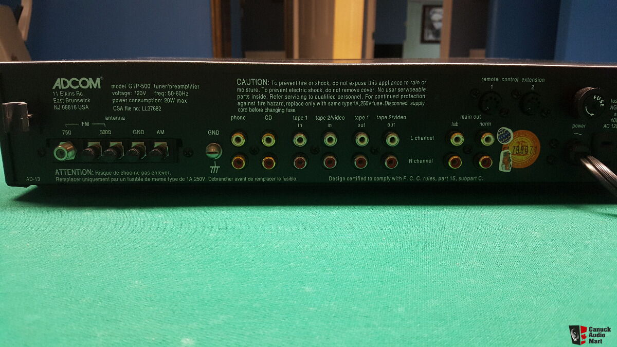 Adcom GTP-500 Preamplifier/Tuner Photo #1896059 - UK Audio Mart
